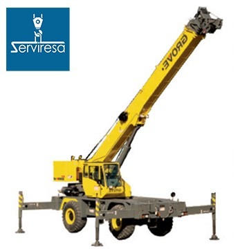 GRÚA ROUGH TERRAIN: Qué son y como trabajan - SERVIRESA